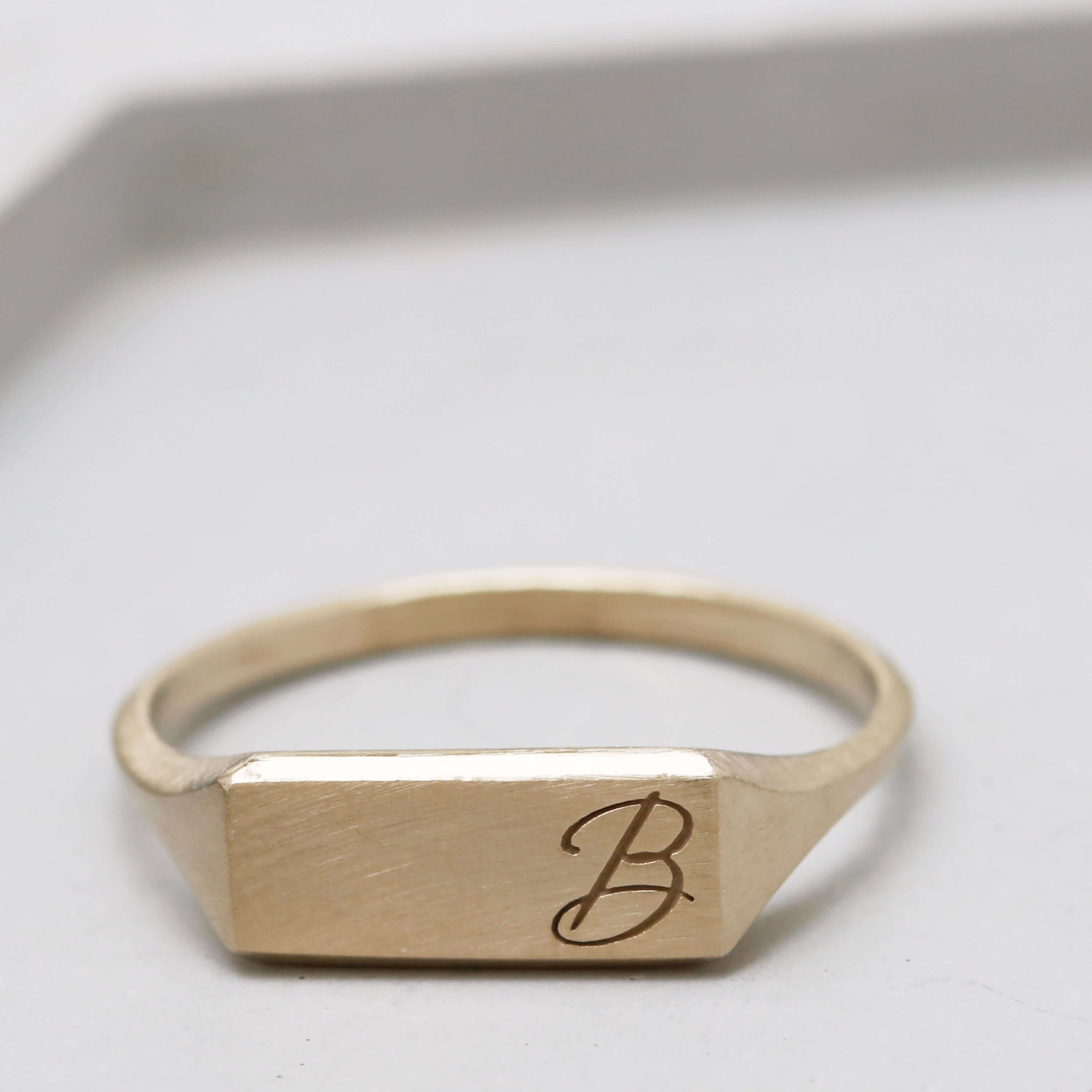 Sterling Silver and 9ct Gold Ladies Signet Rings - Louy Magroos